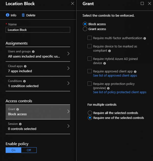 Block Users by Location in Azure/O365 - CloudCompanyApps