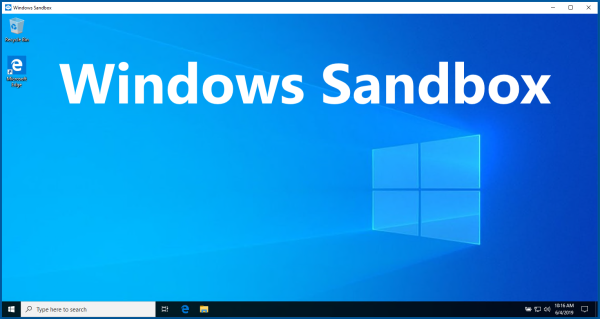 Windows Sandbox Feature in Windows 10 - CloudCompanyApps