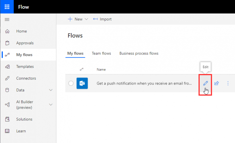 Microsoft Flow - Get a push notification when you receive an email from ...