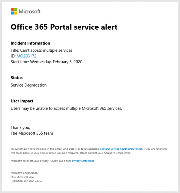 Setup Email Alerts for O365, Dynamics 365, Sharepoint Online and more ...